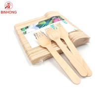 China Biodegradable Birchwood 14cm Disposable Wooden Cutlery for sale