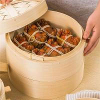 China Natural Moso Bamboo Dim Sum 10inch Kitchen Steamers Cooking for sale