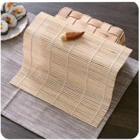 China Durable Natural Color 27cm Bamboo Rolling Mat for sale