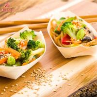 China Disposable Birch Wood 3.5 Inch Sushi Wooden Boat for sale