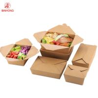 China Packing Spot UV Paper Take Away Box Disposable For Restaurant for sale