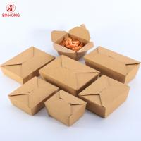 China Packing Spot UV Paper Take Away Box Disposable For Restaurant for sale