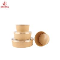 China Food Paper Take Away Box Single Wall Biodegradable 1200ml for sale