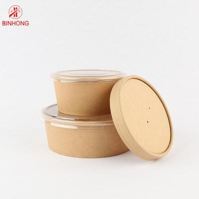 China Food Paper Take Away Box Single Wall Biodegradable 1200ml for sale