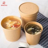 China Eco Friendly 16oz Disposable Paper Containers With Lid for sale