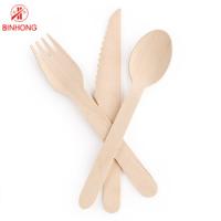 China Biodegradable Compostable Wooden Cutlery PLA Cutlery for sale