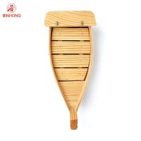 China User Friendly Stocked 100cm Wooden Sushi Boat Serving Tray for sale