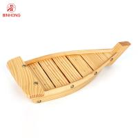 China User Friendly Stocked 100cm Wooden Sushi Boat Serving Tray for sale