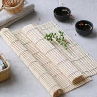 China Durable Natural Color 27cm Bamboo Rolling Mat for sale