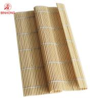 China Multifunctional ISO9001 24cm*24cm Bamboo Mat For Sushi for sale