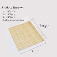 China Eco Friendly Non Stick Surface 24cm Bamboo Stick Mat for sale