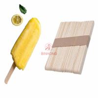 China Sustainable No Burr 110mm Wooden Coffee Stirrer for sale
