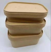 China Square SGS Paper Take Away Box Biodegradable Disposable for sale