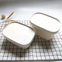 China AAA Grade Square 1000ml Disposable Paper Containers for sale