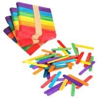 China Poplar 4.5Inch Colored Popsicle Sticks For DIY Crafts for sale