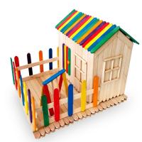 China Poplar 4.5Inch Colored Popsicle Sticks For DIY Crafts for sale