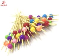 China Decorative Colorful Heart Head 9cm Fruit Skewer Sticks for sale