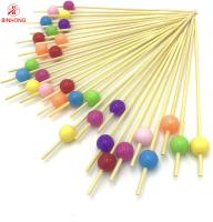 China Eco Friendly Nan Bamboo 4.0mm Beaded Toothpicks for sale