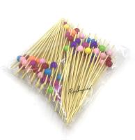 China Eco Friendly Nan Bamboo 4.0mm Beaded Toothpicks for sale