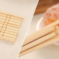 China Natural Bamboo Round 5.0mm*20cm Custom Logo Chopsticks for sale