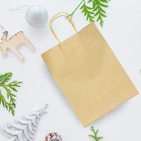 China Recyclable Assorted Sizes Anti Oil Kraft Paper Food Bags for sale