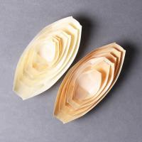 China Disposable Nature Color 24.5*11.5cm Wooden Kitchen Trays for sale