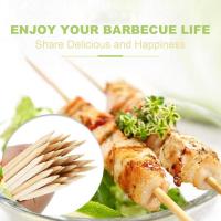 China Natural Roasting Bamboo 4mm Flat BBQ Skewers for sale