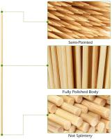 China Chamferred Thick Sturdy 28cm BBQ Bamboo Sticks for sale