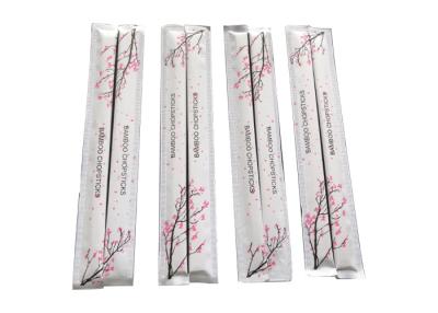 China 23CM TENSOGE/TWINS Dispossiable Bamboo Chopsticks with fall paper wrapped for sale