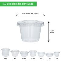 China OEM 1oz Disposable Plastic Cup For Condiment for sale