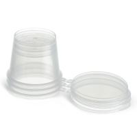 China Clear Plastic Mini Disposable Sauce Cup Leak Resistant With Lid for sale