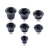 China Clear Plastic Mini Disposable Sauce Cup Leak Resistant With Lid for sale