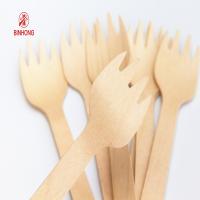 China Oem Restaurant Disposable Natural Compostable Wooden Cutlery Knife Fork Spoon Degradable for sale