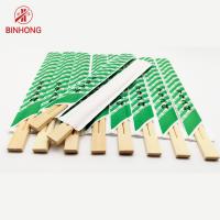 China Japanese Disposable Round Bamboo Chopsticks Compostable Custom Logo 18cm for sale