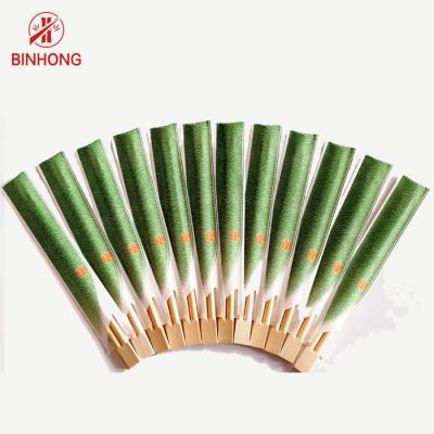 China Japanese Disposable Round Bamboo Chopsticks Compostable Custom Logo 18cm for sale