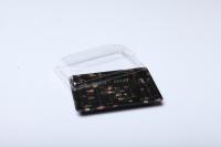 China Non Slip Disposable Takeaway Food Sealed Plastic Sushi Tray With Lid for sale
