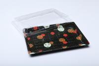China Non Slip Disposable Takeaway Food Sealed Plastic Sushi Tray With Lid for sale
