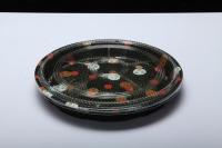 China Disposable Plastic Tray Box, Round Sushi Tray, Take Away Food Tray for sale