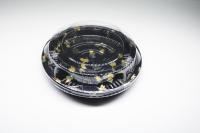 China Disposable Plastic Tray Box, Round Sushi Tray, Take Away Food Tray for sale