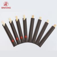 China Disposable 21cm Bamboo Sushi Chopsticks With Paper Sleeve for sale