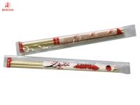 China 20cm Natural Customized Logo Round Disposable Bamboo Chopstick With Toothpicks for sale