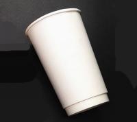 China ISO9001 Double Layer Kraft Paper Coffee Drink Cup 16oz For Cafe for sale