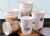 China ISO9001 Double Layer Kraft Paper Coffee Drink Cup 16oz For Cafe for sale