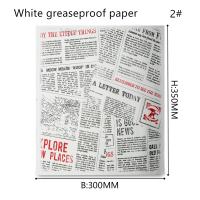China Greaseproof Food Grade Hamburger Paper Wrapper 400*300mm for sale