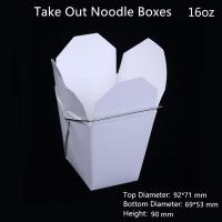 China Pantone Color Printing Paper Noodle Box 16 26 32oz With Handle for sale