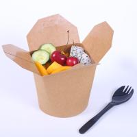 China 18gsm PE Coated Paper Disposable Food Container With CMYK Litho Printing for sale