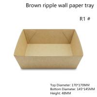 China Flexo Printing Leakage Proof Paper Disposable Serving Tray for sale
