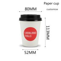 China Compostable PLA Lined 280gsm Bamboo Fiber Paper Drinking Cups for sale