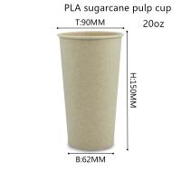 China Biodegradable Bamboo Fiber PLA Paper Drinking Cups ISO9001 for sale