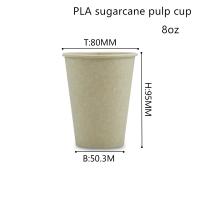 China Biodegradable Bamboo Fiber PLA Paper Drinking Cups ISO9001 for sale